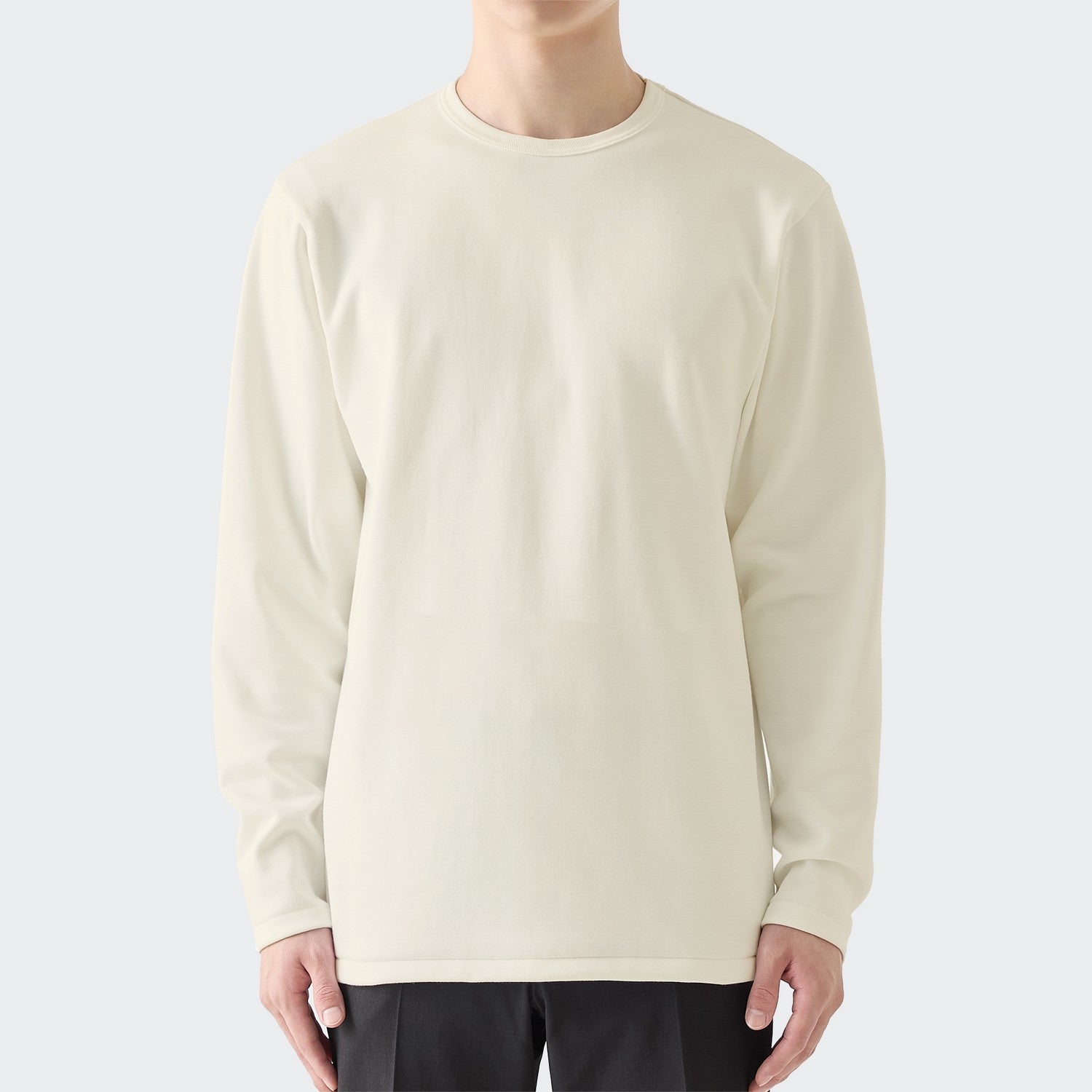 MENS ヘビー 長袖 クルーネックTシャツ ORGANIC | 高級無地Tシャツ専門店 | EIJI 1926（エイジ）」